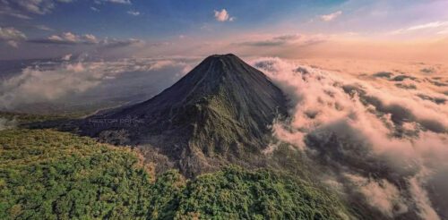 Conchagua Volcano El Salvador. Overlooking the Fonseca Gulf.