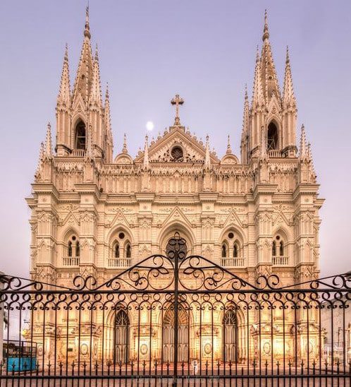 The Santa Ana Cathedral in El Salvador. Impressive Neo-Gothic Church